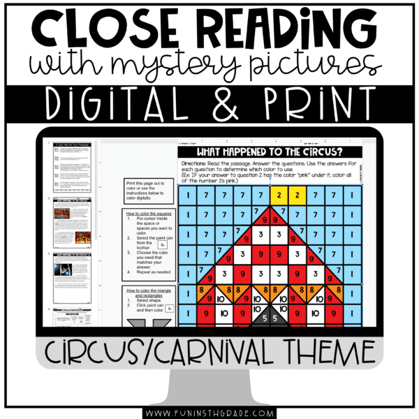 Close Reads with Mystery Pictures - Fun in 5th Grade & MORE