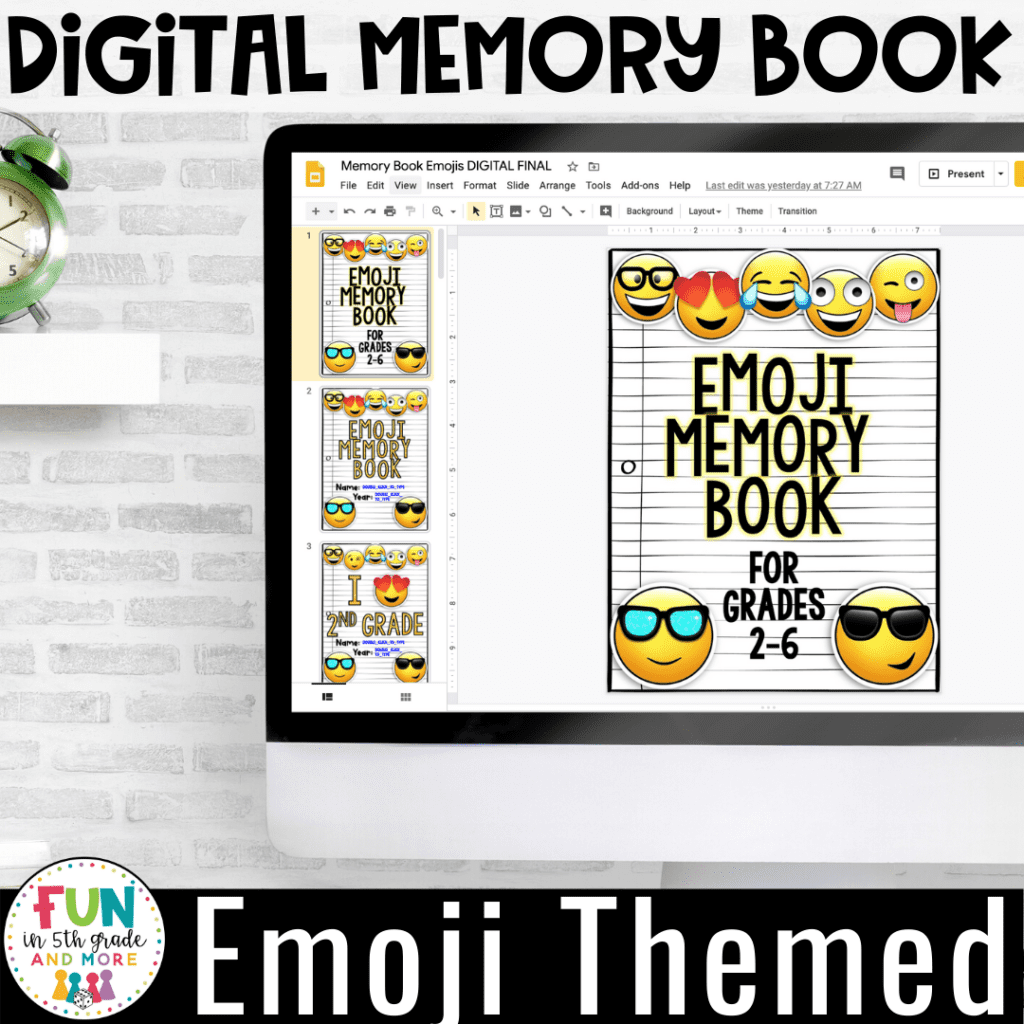 Memory Books - Fun in 5th Grade & MORE