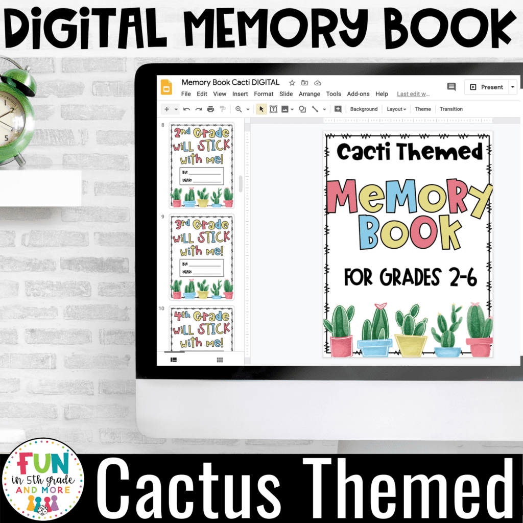 Memory Books - Fun in 5th Grade & MORE