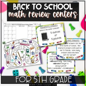 Math - Fun in 5th Grade & MORE