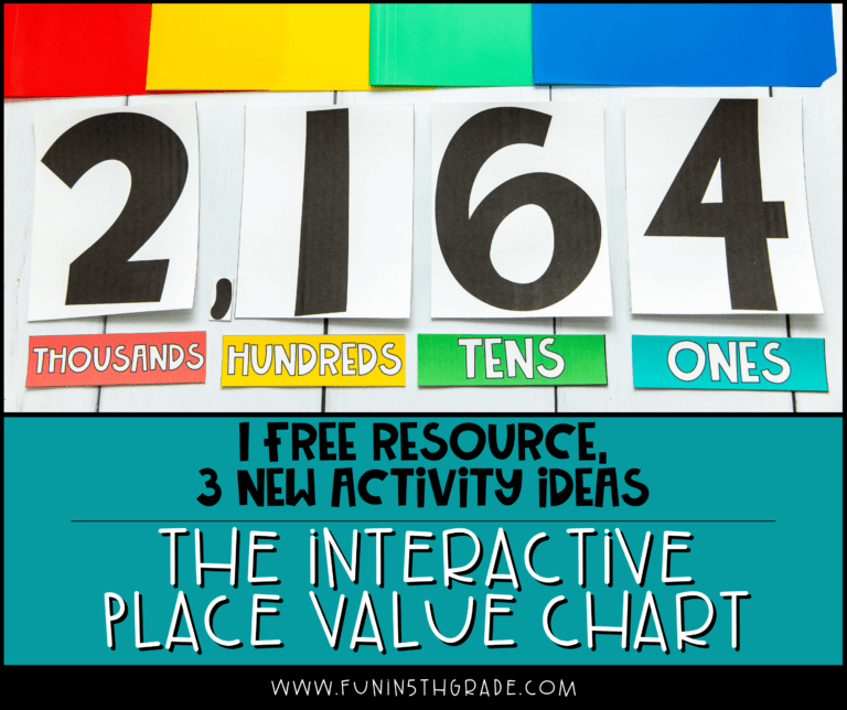 3 New Ways to use the Interactive Place Value Chart - Fun in 5th Grade ...