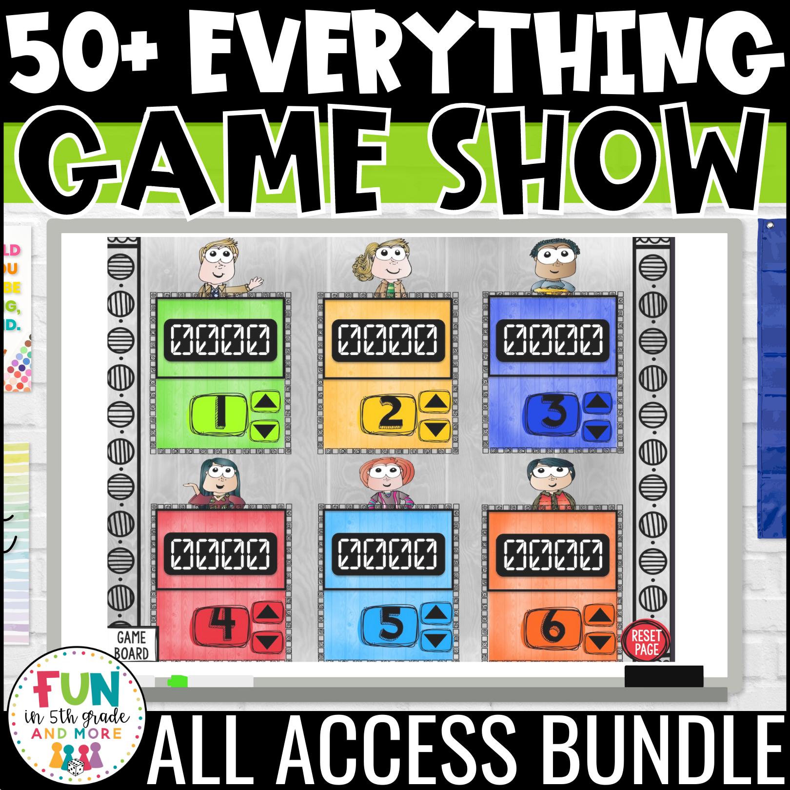 Game Show ALL ACCESS Bundle Math Reading PowerPoint Review Games