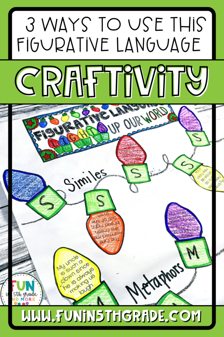 3 Ways to Use this Figurative Language Holiday Craftivity - Fun in 5th ...