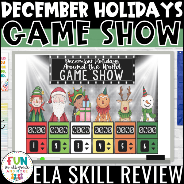 December Holidays Around the World Reading Review Game Show - Fun in ...