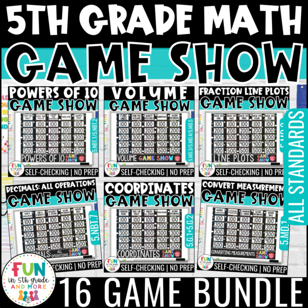 Test Prep in Upper Elementary with Game Show Question Challenges - Fun ...