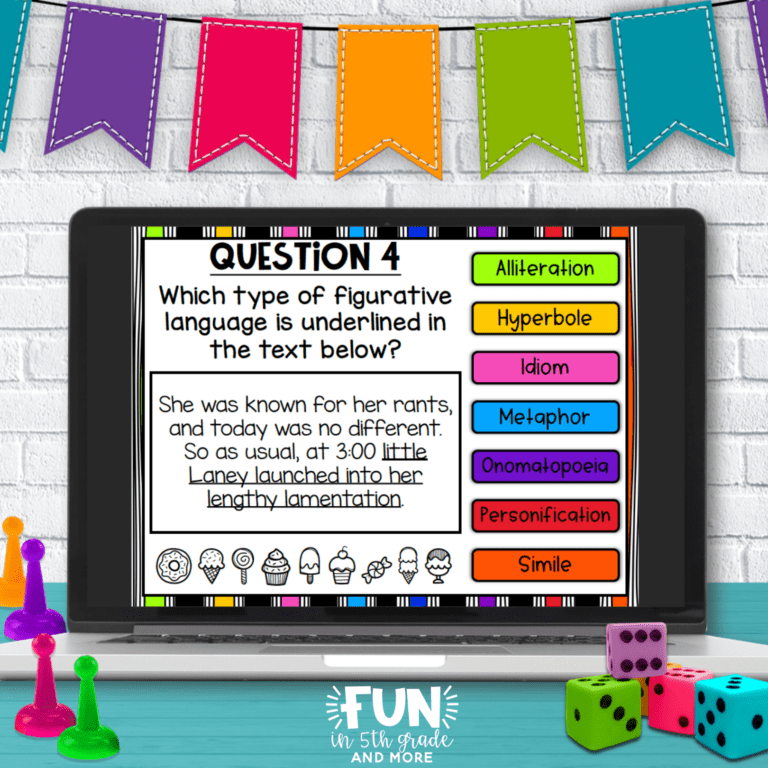 Activities to Make Figurative Language Fun - Fun in 5th Grade & MORE