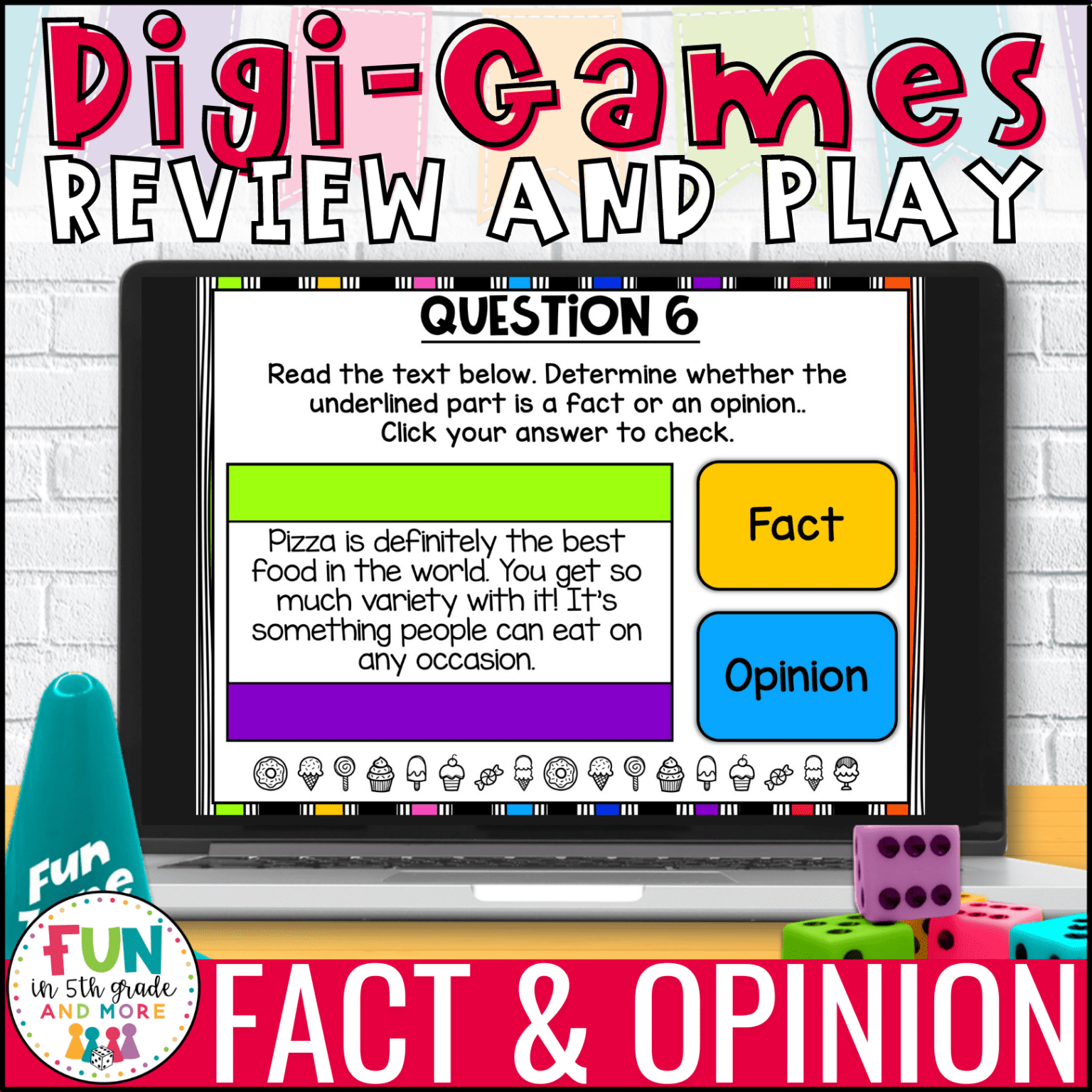 7 Fact and Opinion Games for the Upper Elementary Classroom - Fun in ...