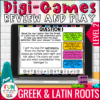 Greek and Latin Roots Digital Review Game and Interactive Activity ...