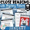Reading Comprehension Passages with Mystery Pictures - January - Fun in ...