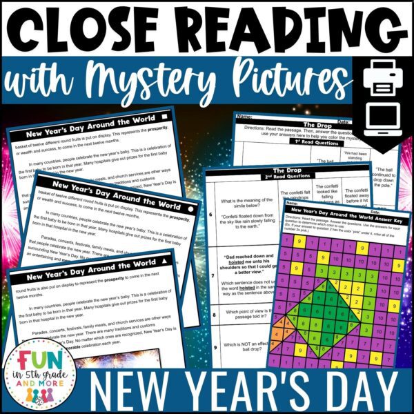 Reading Comprehension Passages with Mystery Pictures - November - Fun ...
