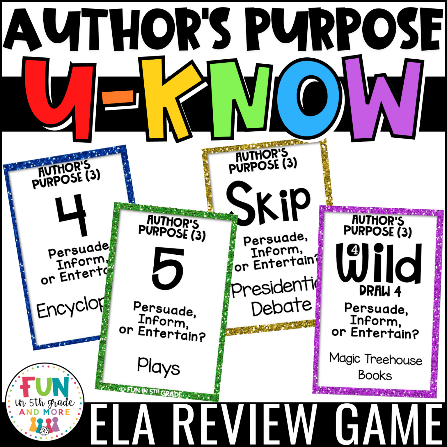 Context Clues Review Game Set A - U-Know Vocabulary Activity - Fun in ...