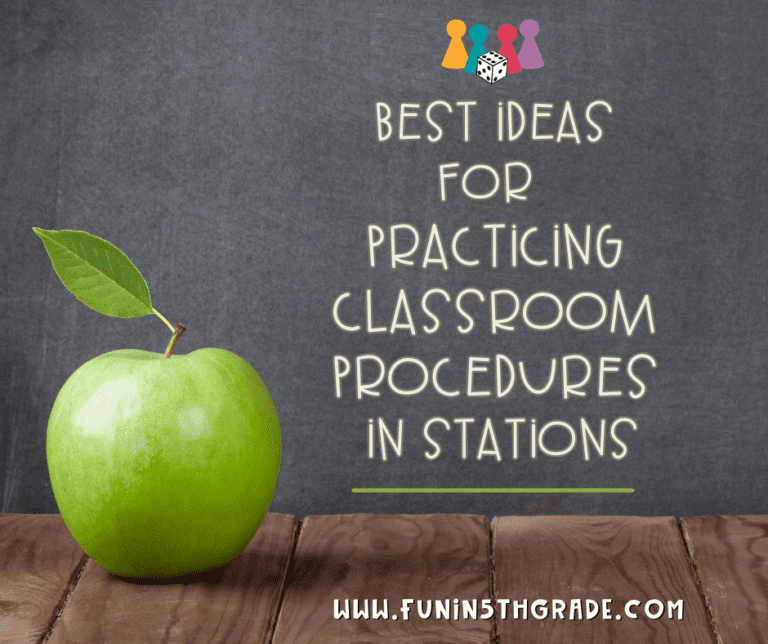 Best Ideas for Practicing Classroom Procedures in Stations - Fun in 5th ...